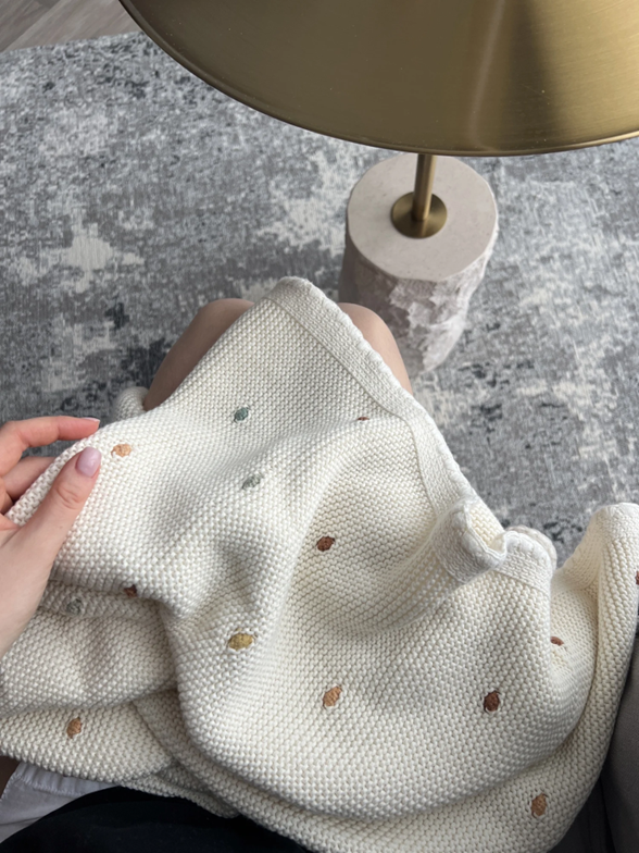 Quality Nordic Cotton Knitted Baby Blanket – My Earthy Baby